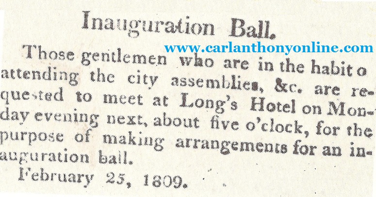 The Very First Inaugural Ball: Hot for Her, Not for Him - Carl Anthony ...